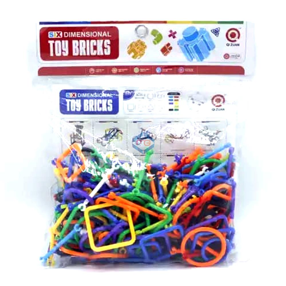 Six Dimensional Toy Bricks 300 Pieces Building Sticks Online in Karachi ...