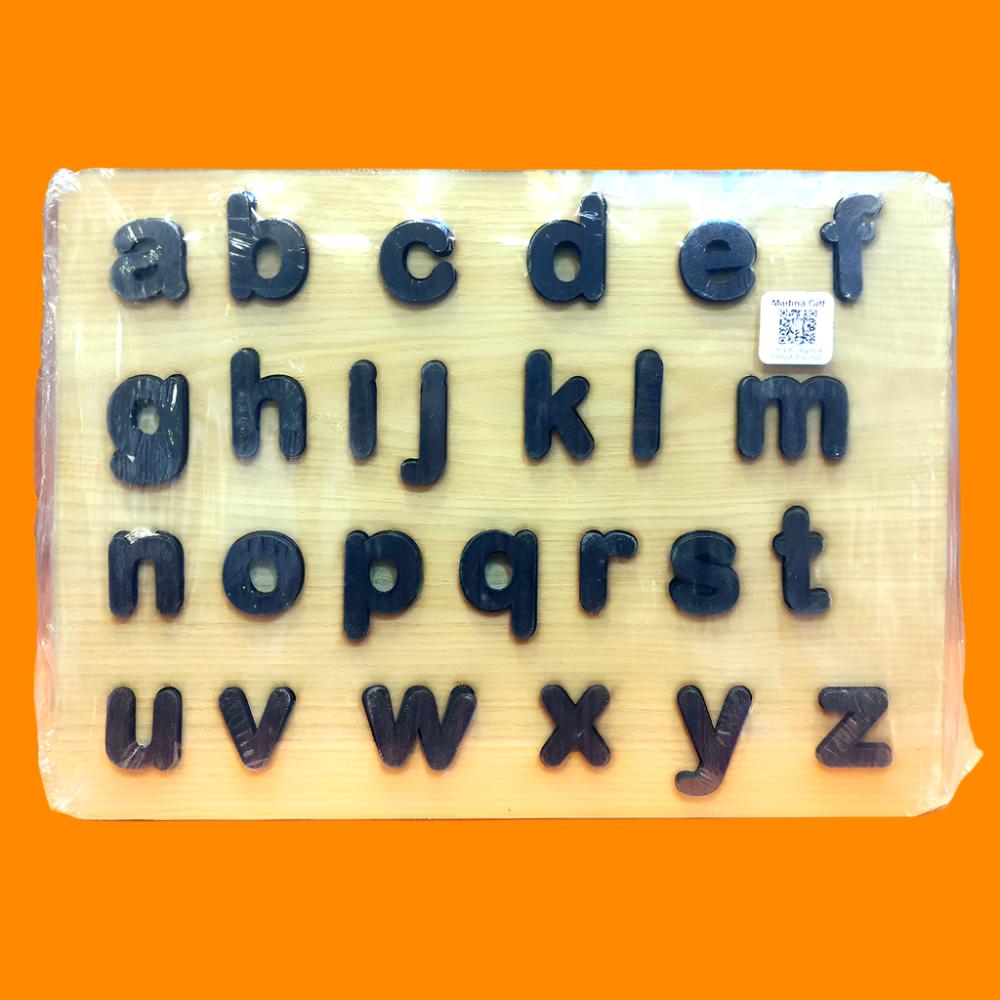 Buy Wooden English Small Alphabet Sorting Board For Kids - Madina Gift